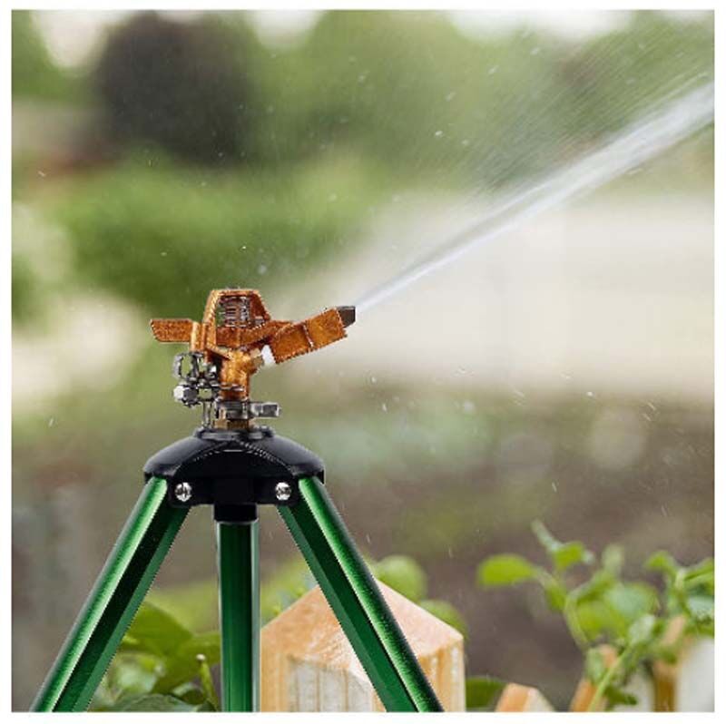 360 Degree Garden Coverage Irrigation Telescopic Impact Tripod Water ...