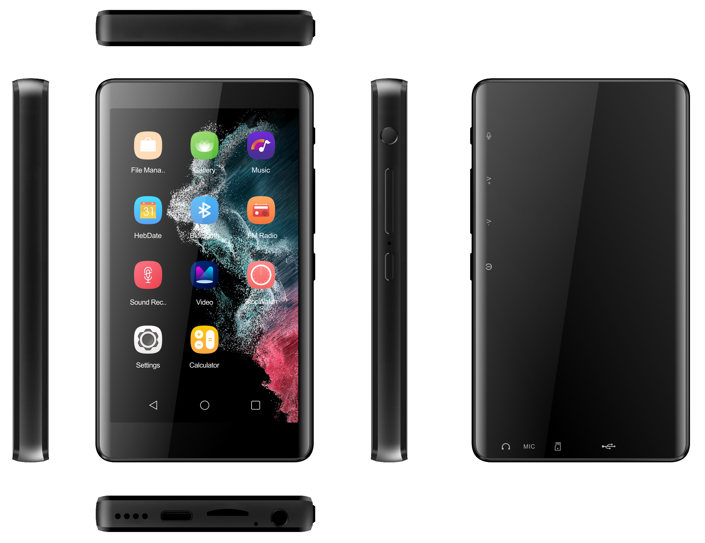 Hot Selling Touch Screen Mp3 Music Player No Camera Fm Record Mp4 ...