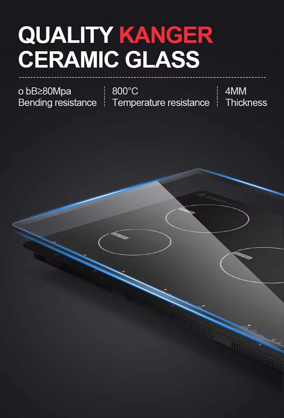 Oem Odm Available Kitchen Appliance 5 Burners 220-240v 9400w Electric ...