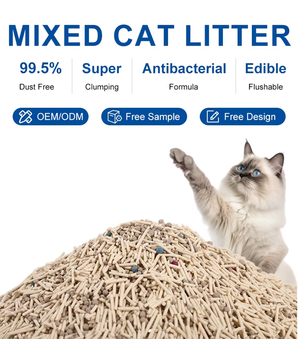 Kairuisipet 3-in-1 Mix Cat Litter 70% Tofu Cat Litter With 30% ...