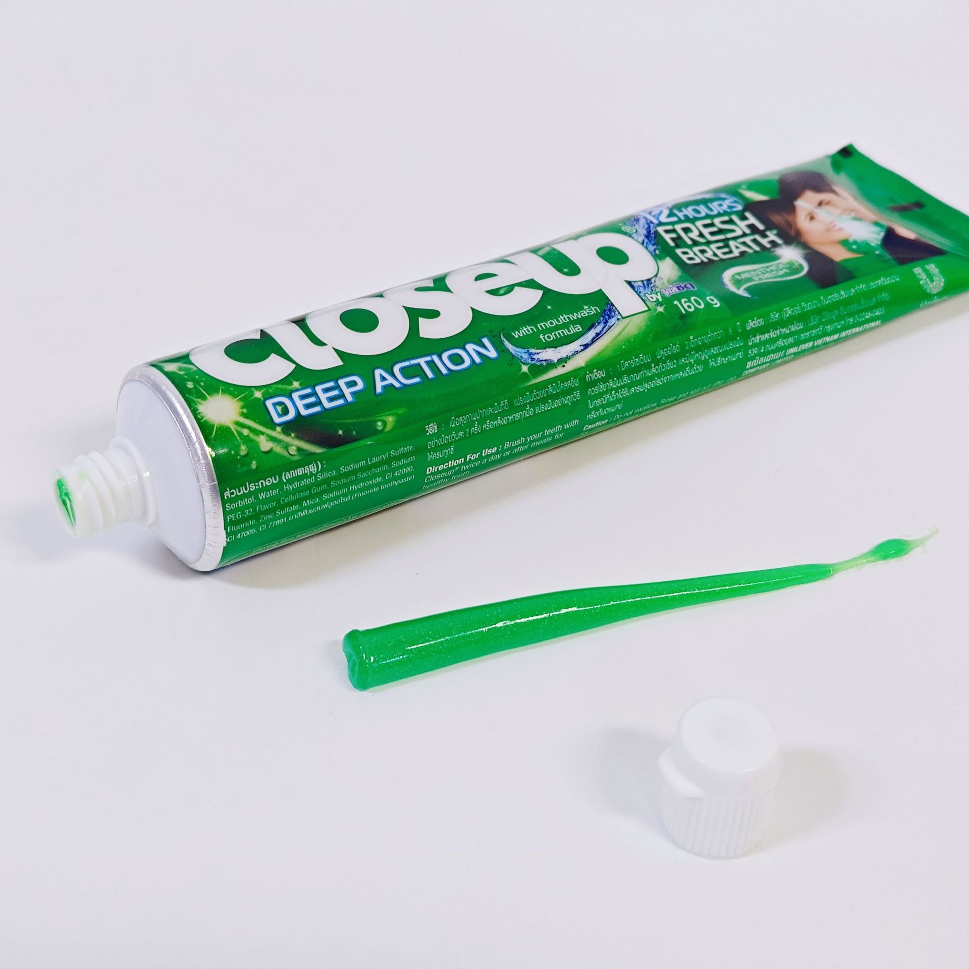 Vietnamese Original Closeup Toothpaste Green Mint Fragrance 160g Clean ...