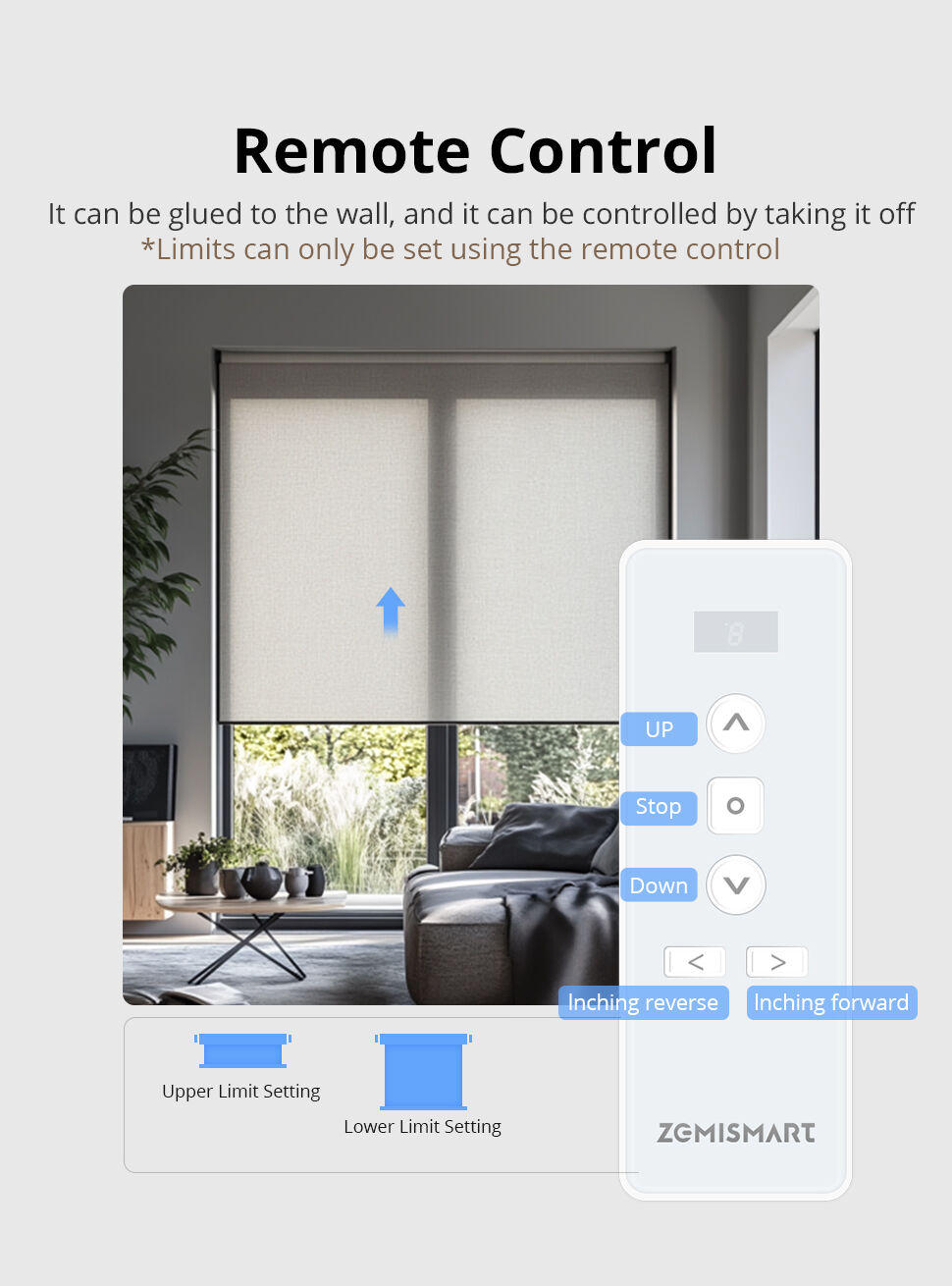 Zemismart Matter Electric Roller Blinds Motor For 17mm 25mm 28mm Tube ...