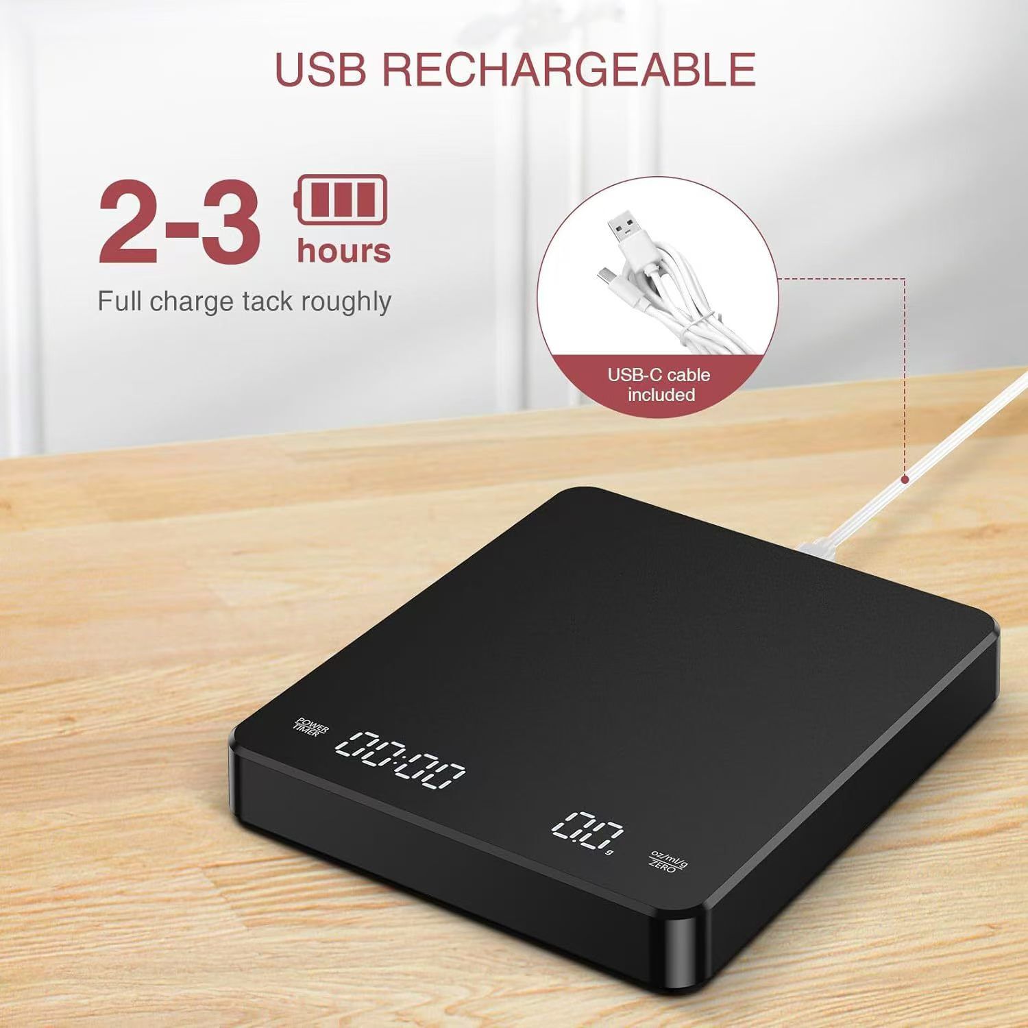 Coffee Electronic Scale With Timing Hand Poured Coffee Scale, Smart ...