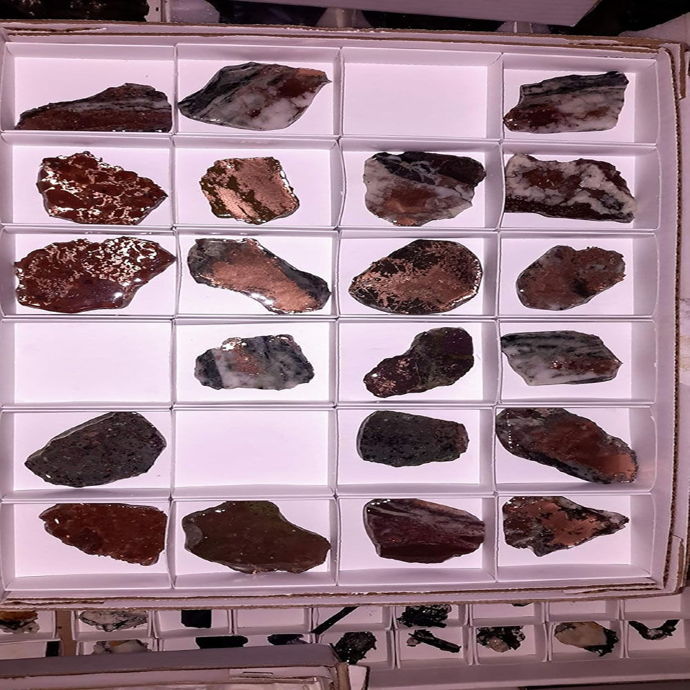 Good Price Copper Ore Polished Slabs. 1 3/4" To 2 1/4" In Size. Mineral ...