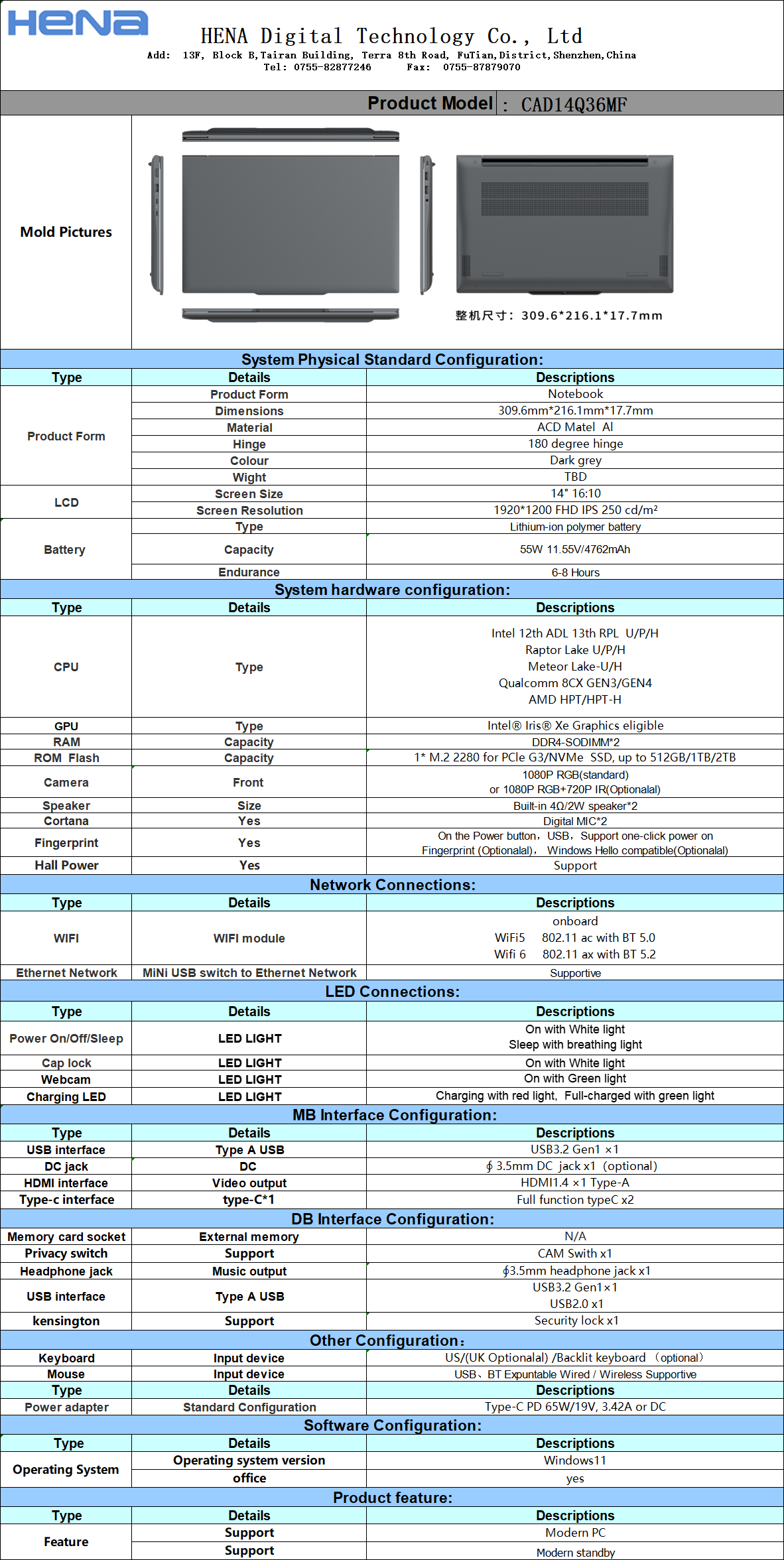 Bulk Buy China Wholesale 2024 New Laptop Full Screen Computer from Hena ...