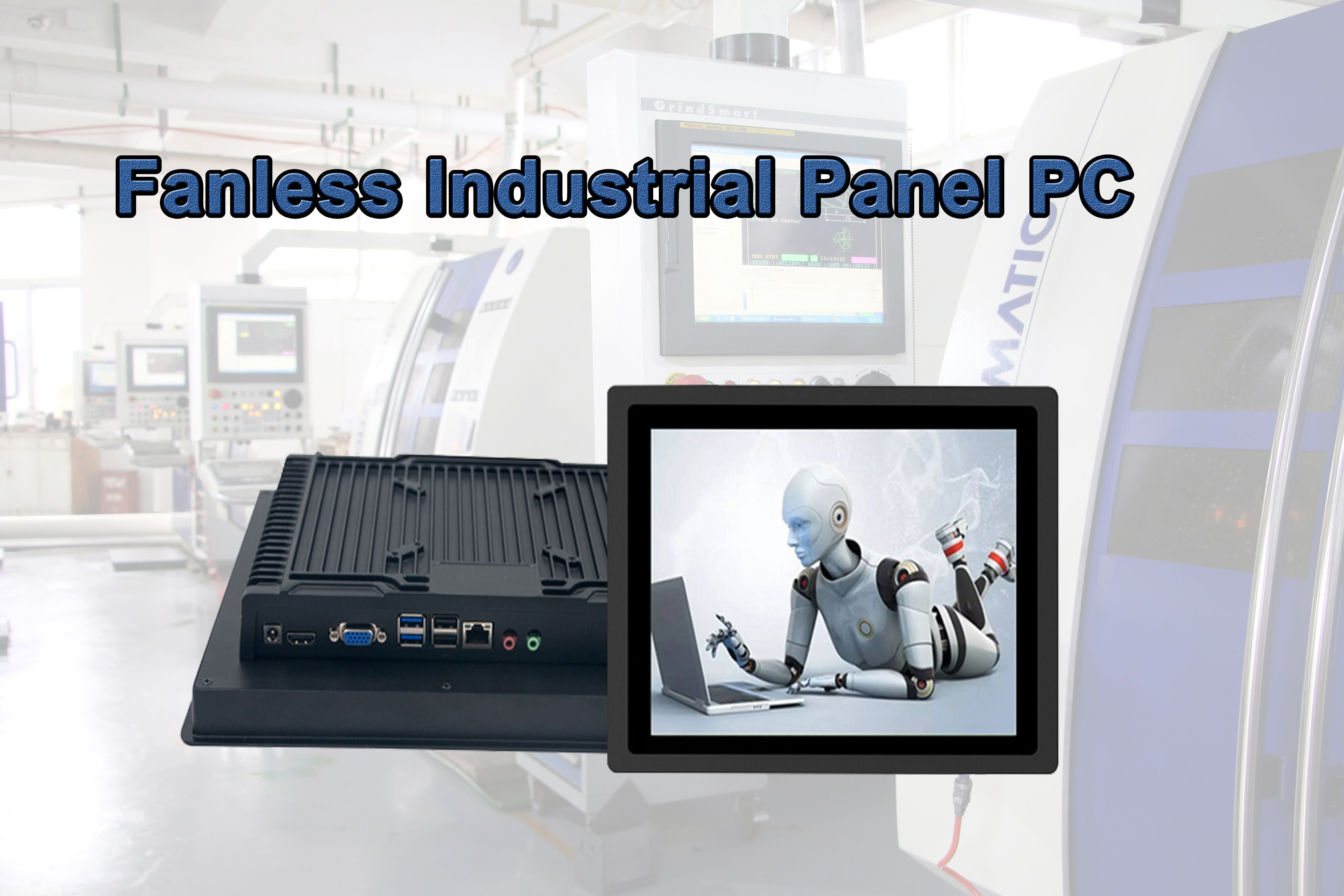 Compre Painel Pc Industrial Touchscreen 10.4 12.1 15 17 19 Polegadas ...