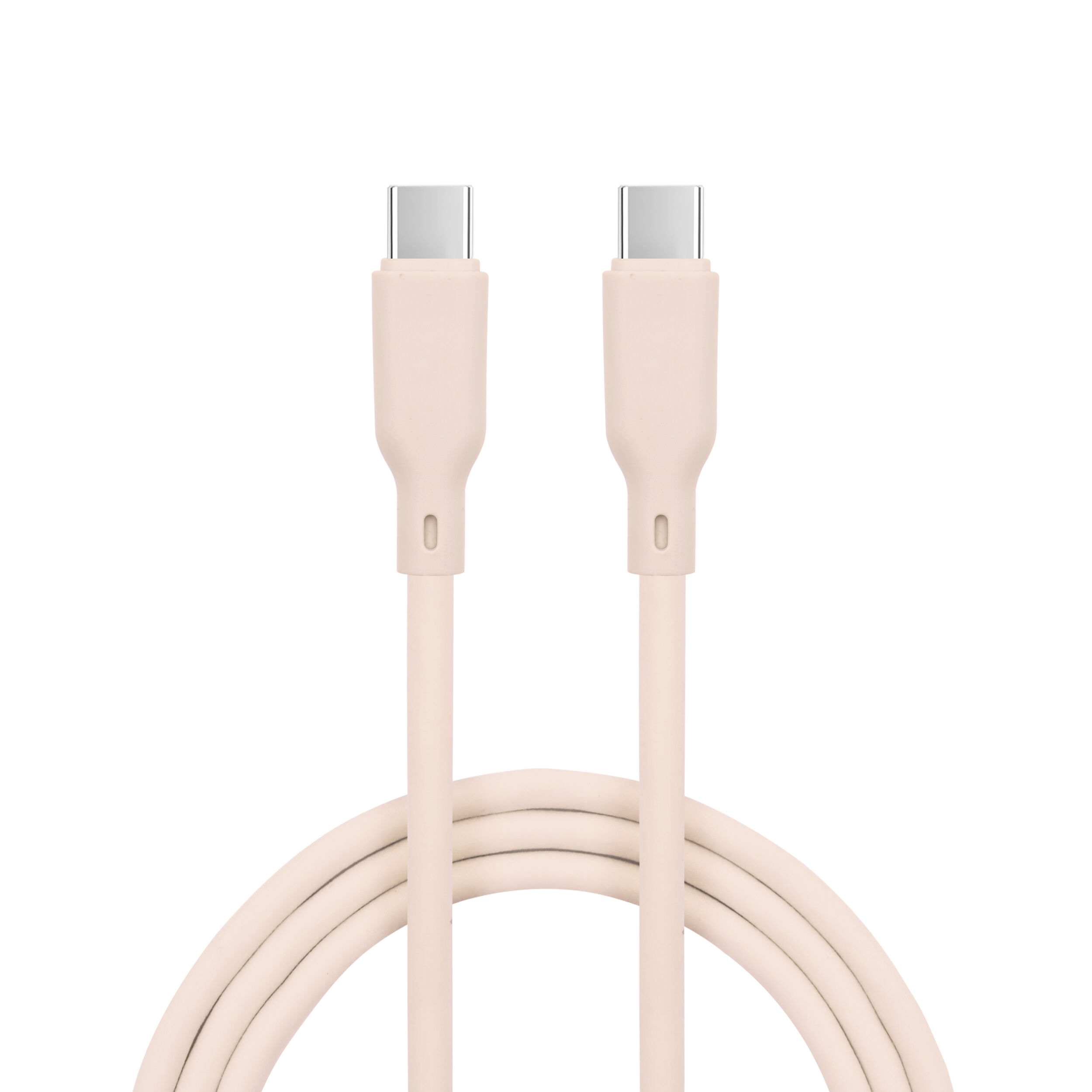 Fast Charging Silicone Cable With Usb And Type-c Port Cable De Carga ...