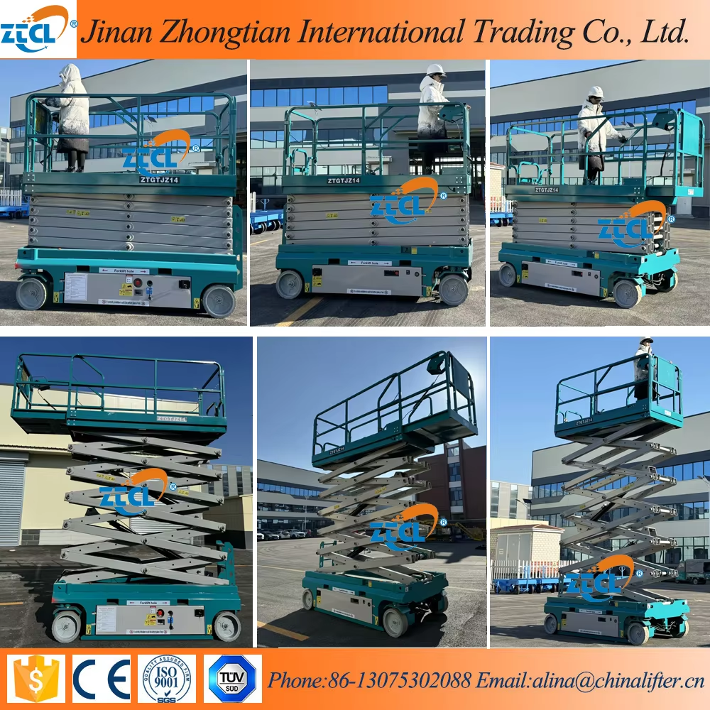 Ztcl Ce Approved 4-16m Self-propelled Scissor Lift Hydraulic Lifting ...