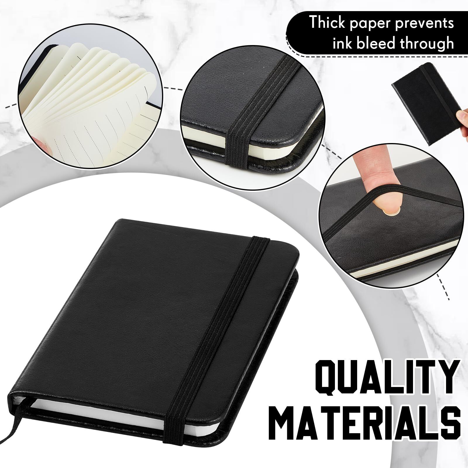 Wholesale Small Notebook Pocket Journal Leather Pocket Notebook 4*2.5 ...