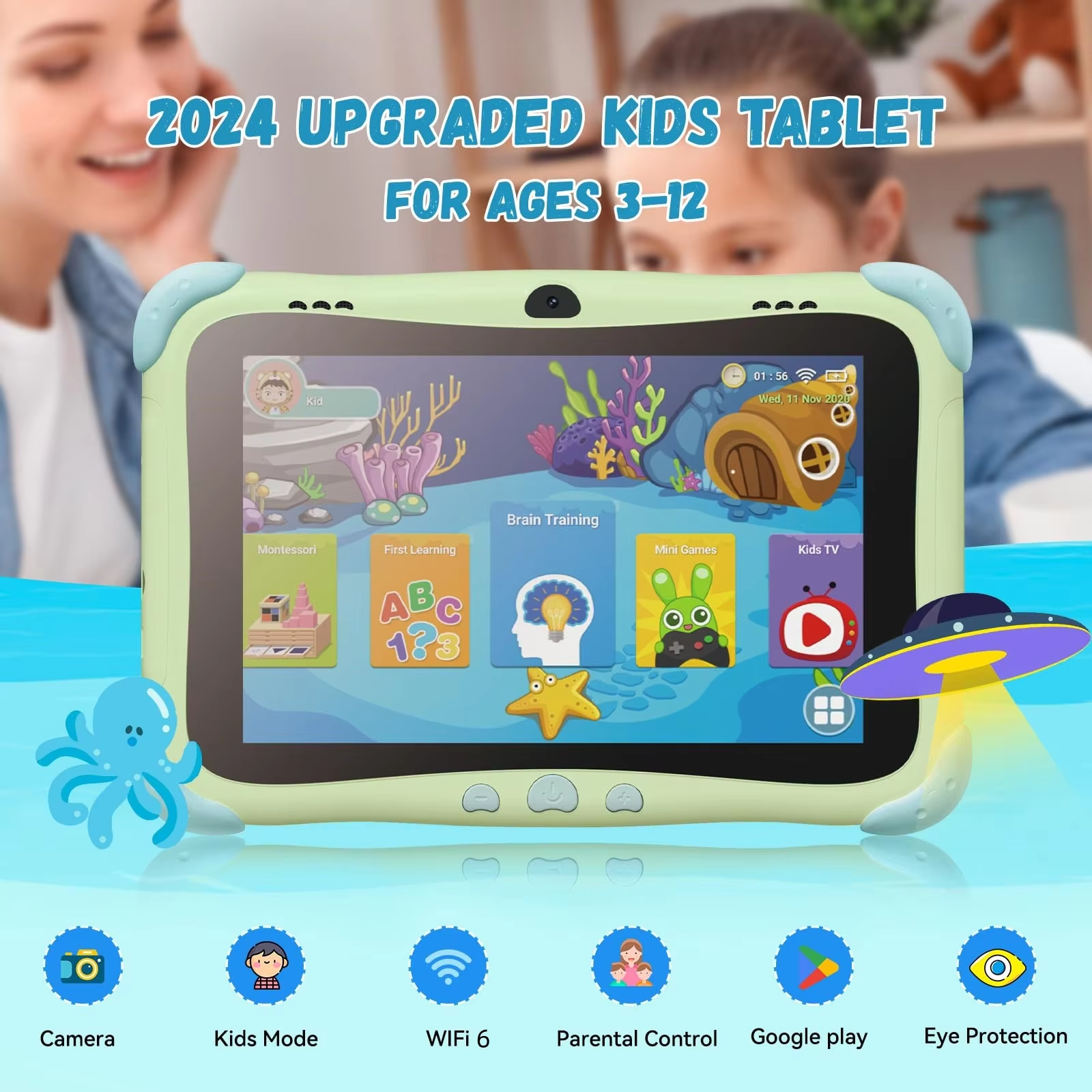 2025 14 Inch Fhd 4g Lte Slim Narrow Edge Metal Android Tablet Octa Core ...