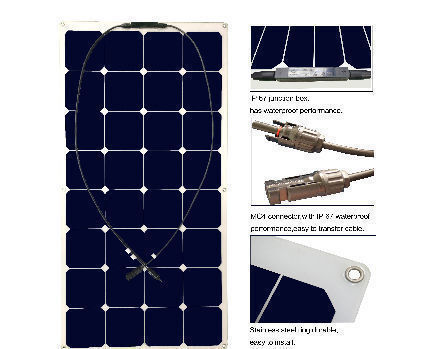 China Factory Wholesale 100w Etfe Flexible Solar Panel 200w 300w Semi ...