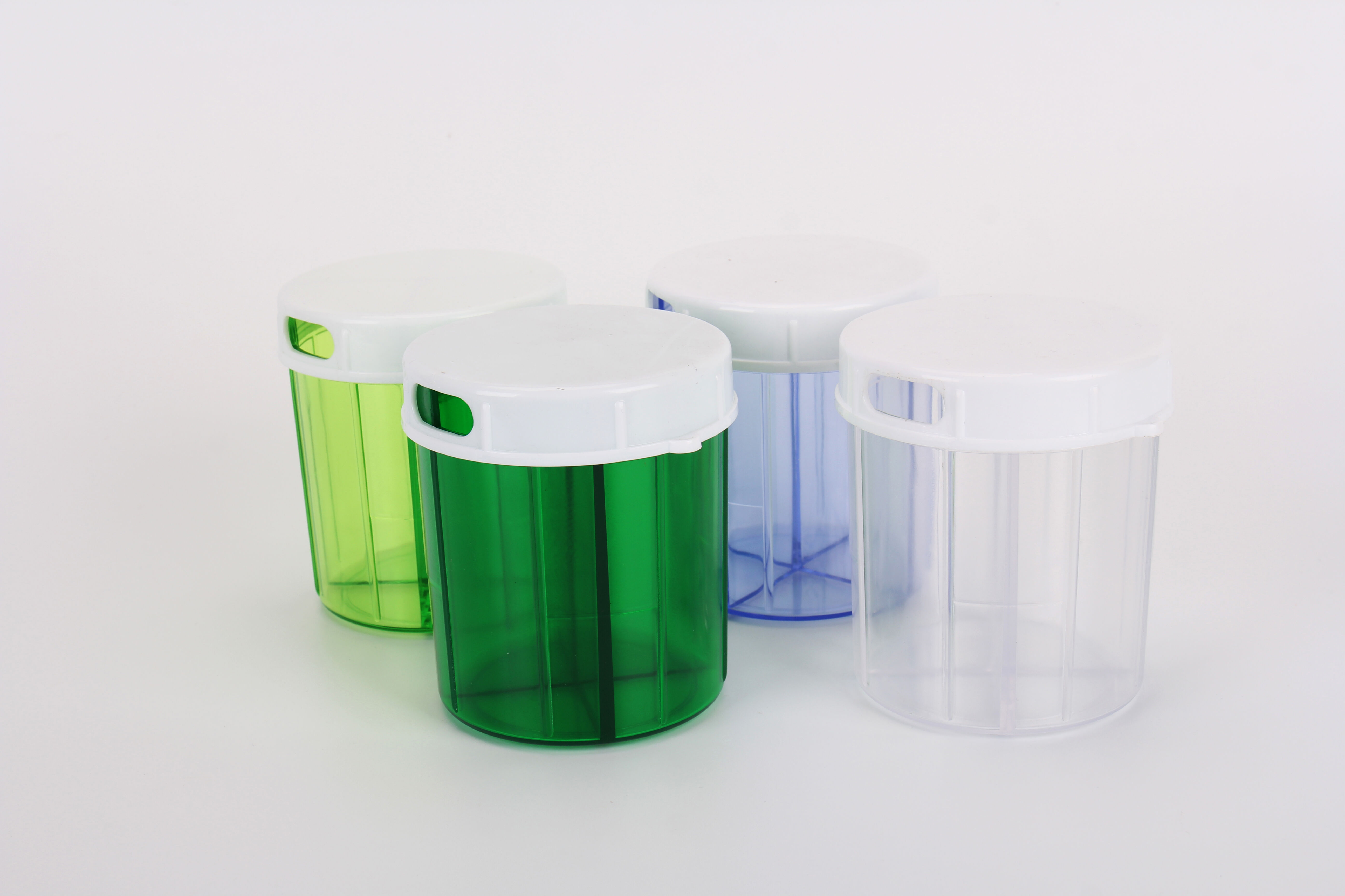 4 Cylindrical Large Capacity Vitamin Box Vitamin Plastic Storage Box ...