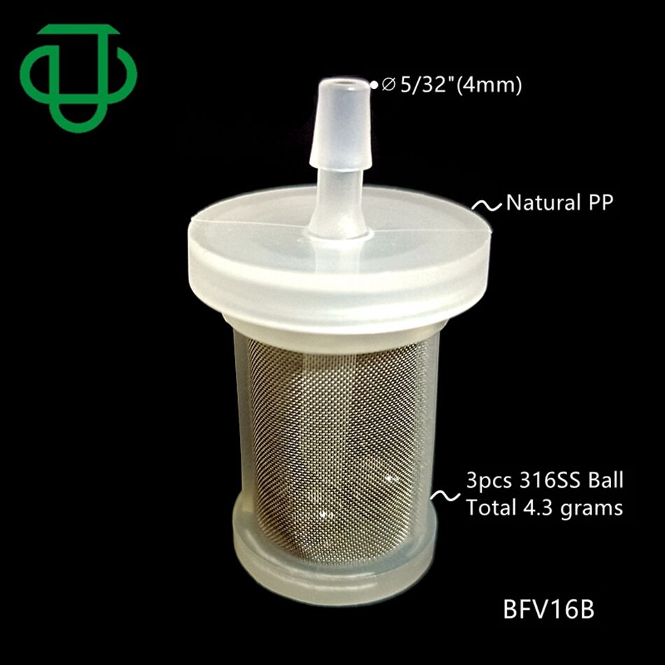 316 Ss Ball Weighted Ink Tank Buffer Bottle Filter 1/16" 5/32" Barbed ...