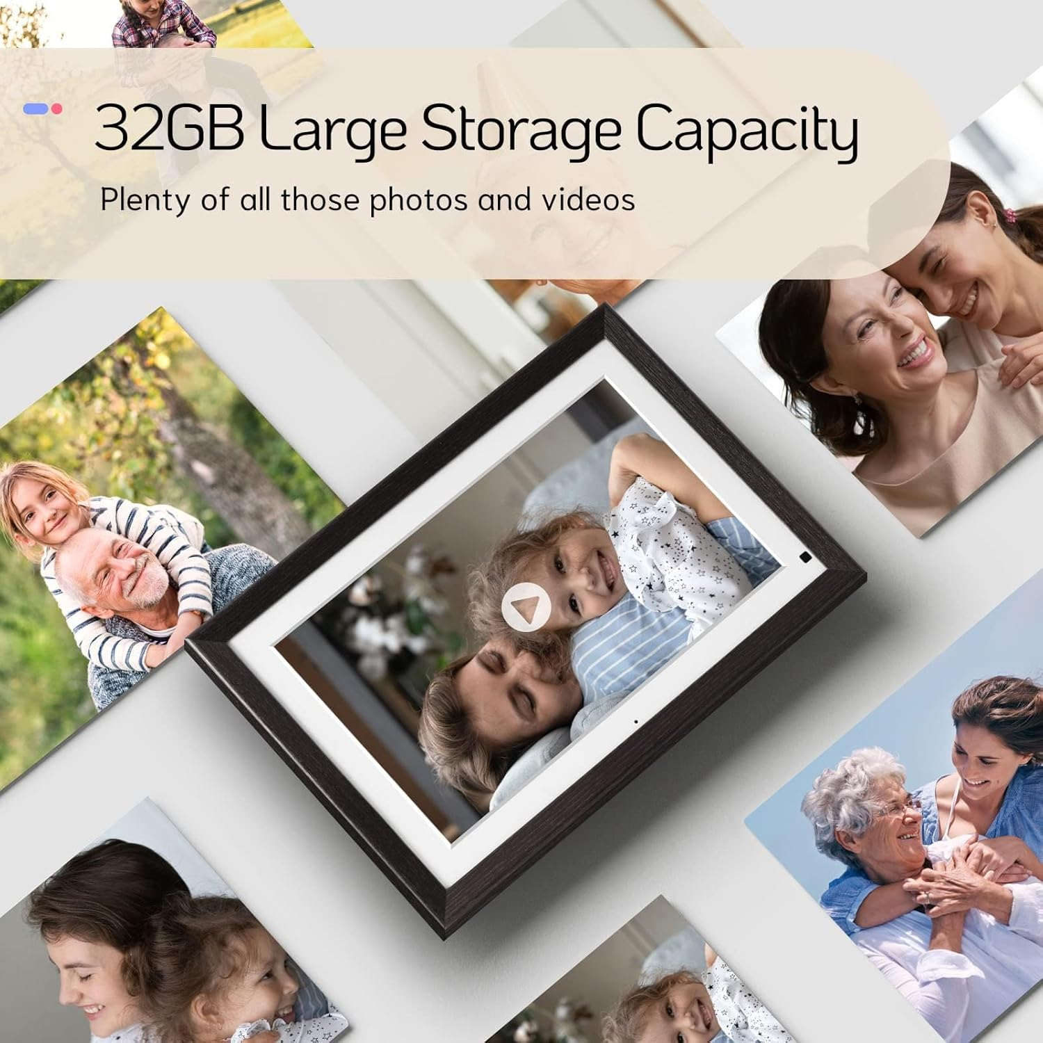 Factory 10.1 Inch Android Digital Photo Frame Smart Touch Screen Wifi ...