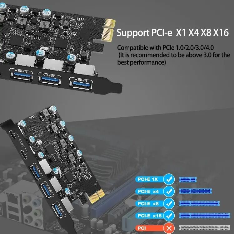Pci-e Extension Card – Pcie Riser Adapter For Graphics Card Or ...