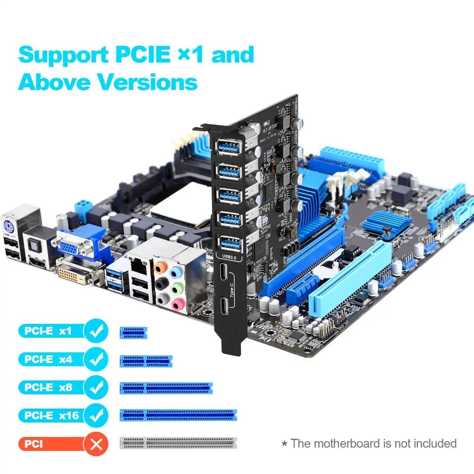 Pci-e Extension Card – Pcie Riser Adapter For Graphics Card Or ...