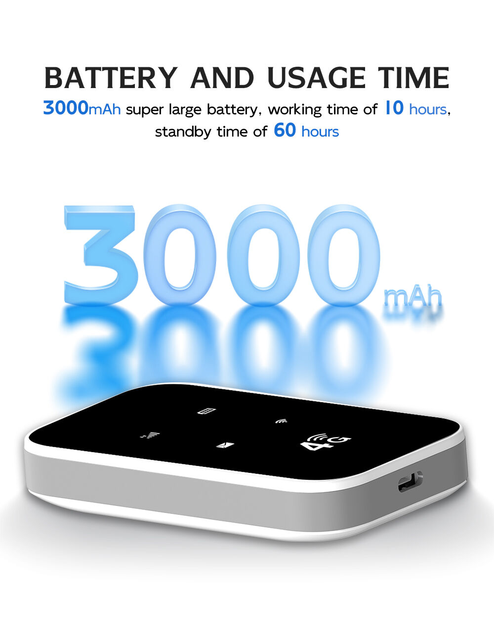 Jimi 3000mah Battery Pocket Wifi Mifis Pocket Wifi Wireless Routers ...