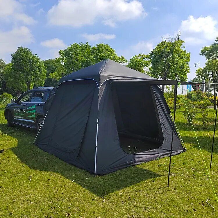 Automatic Car Tent Extended Pop Up Suv Back Of Door Tent For 3-4 ...