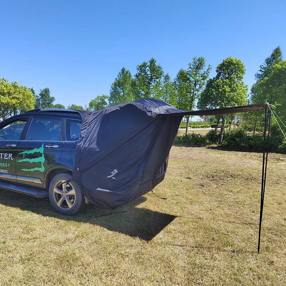 Automatic Car Tent Extended Pop Up Suv Back Of Door Tent For 3-4 ...