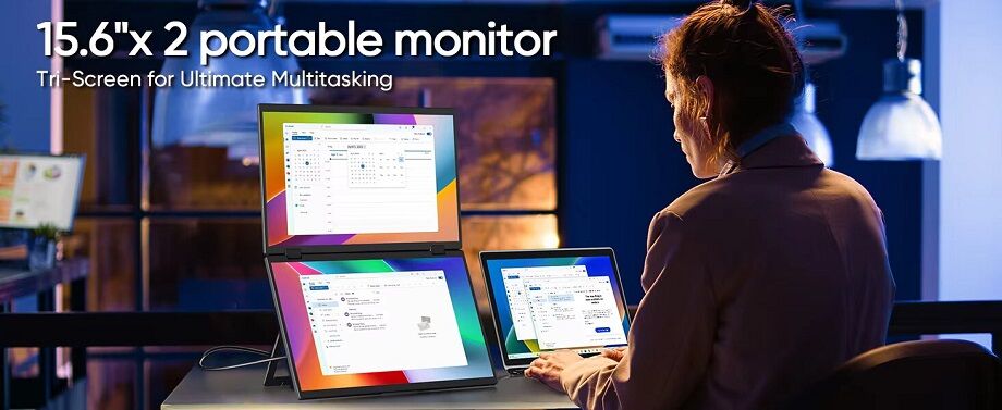 Hot Sale The Triple Portable Dual Gaming Laptop Usb Monitor With ...