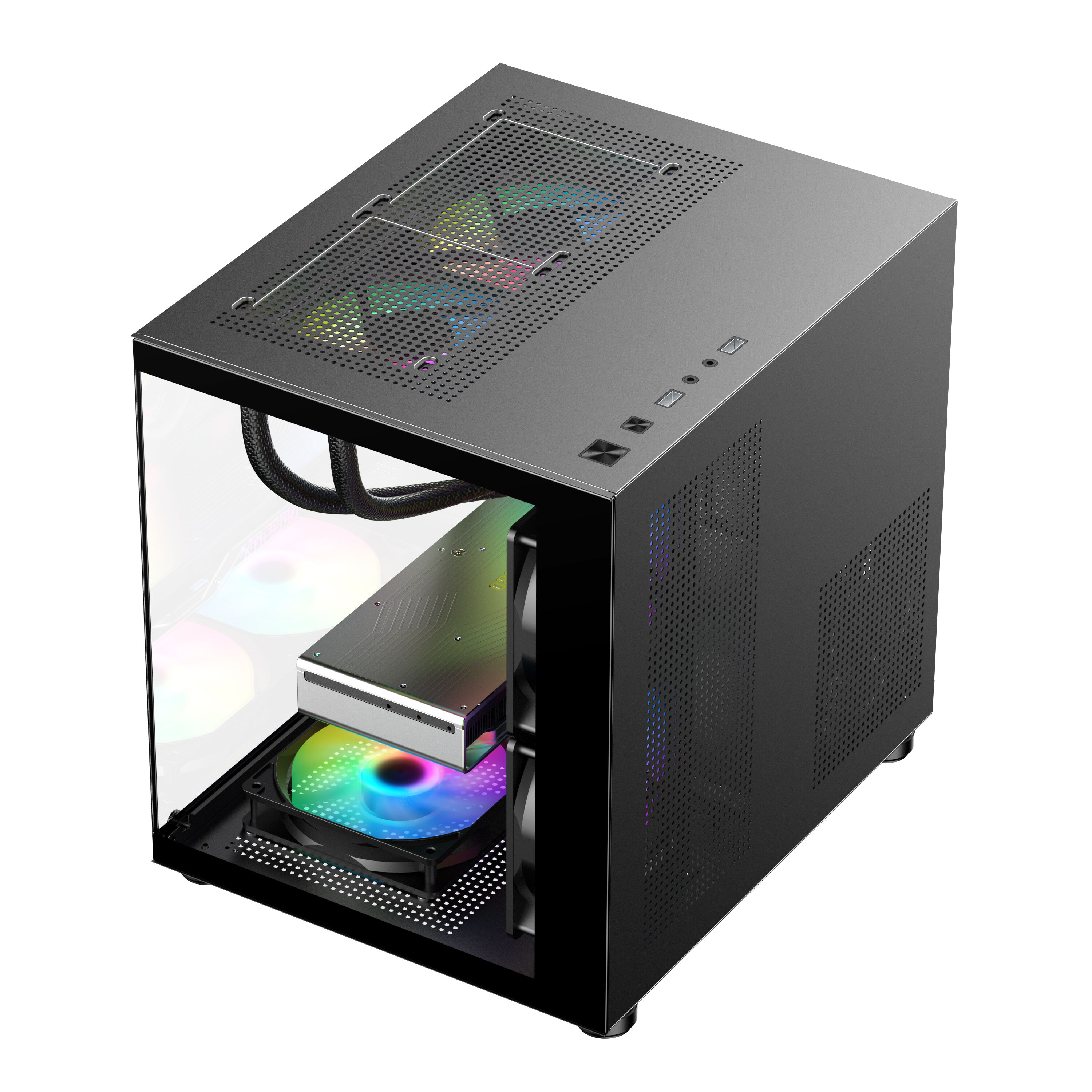 Ruix Carnival S2 Top Sale Mid Tower Cool Gaming Desktop Custom Game ...