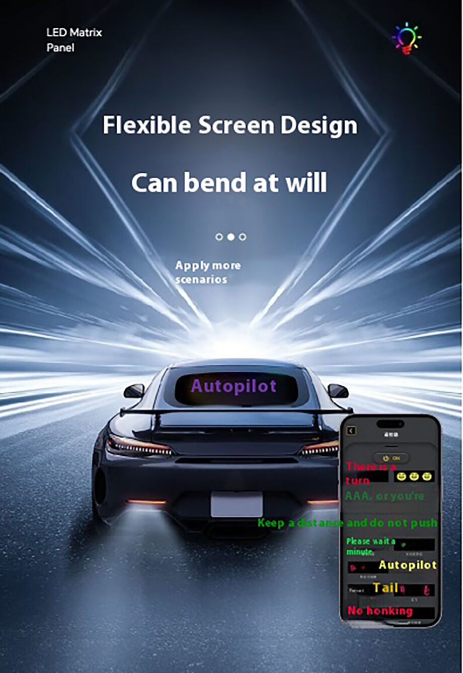 App Programmable Control Led Car Sign Board Usb Scrolling Message Led ...