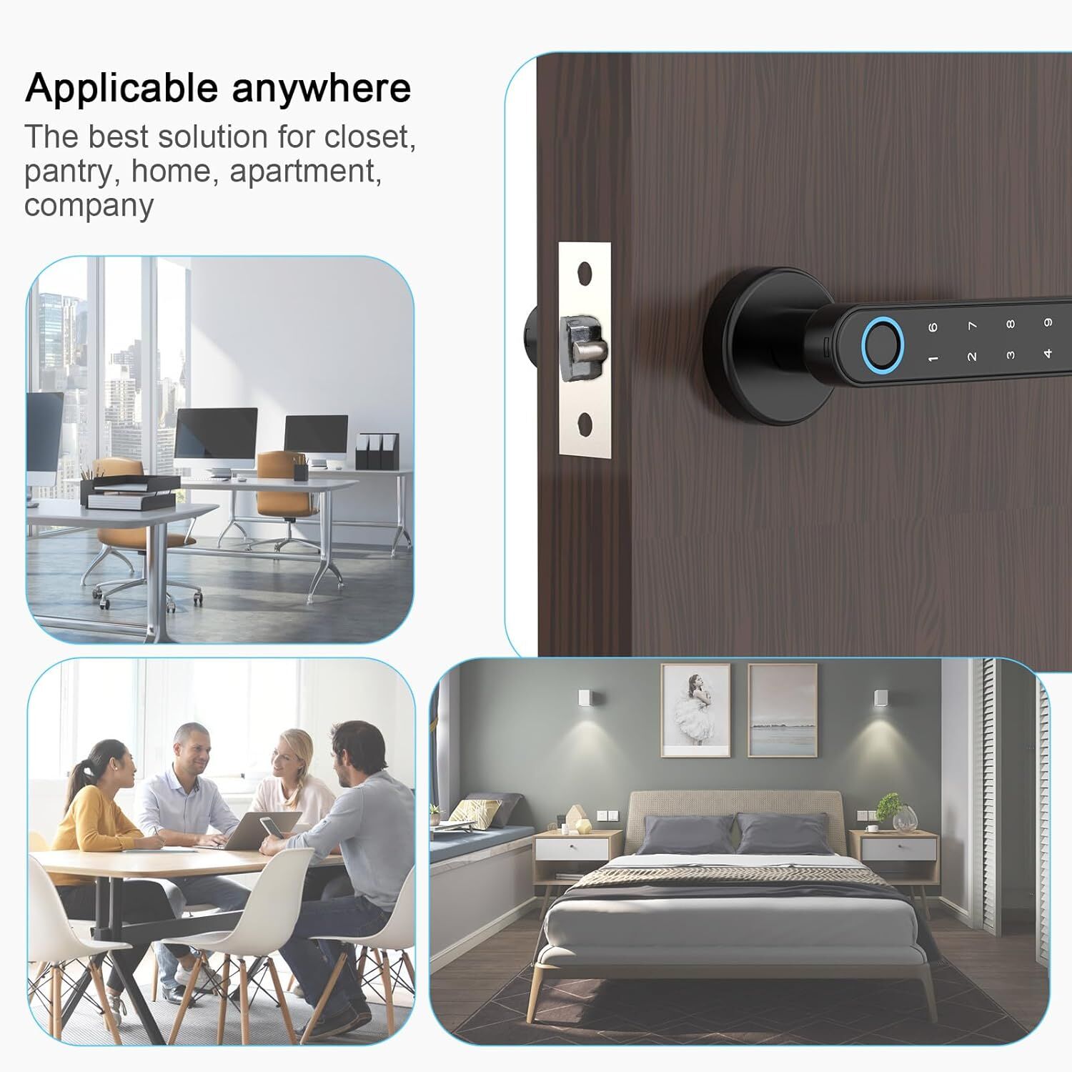 Smart Door Locks, Digital Electronic Locks With Code, Motorized Door ...
