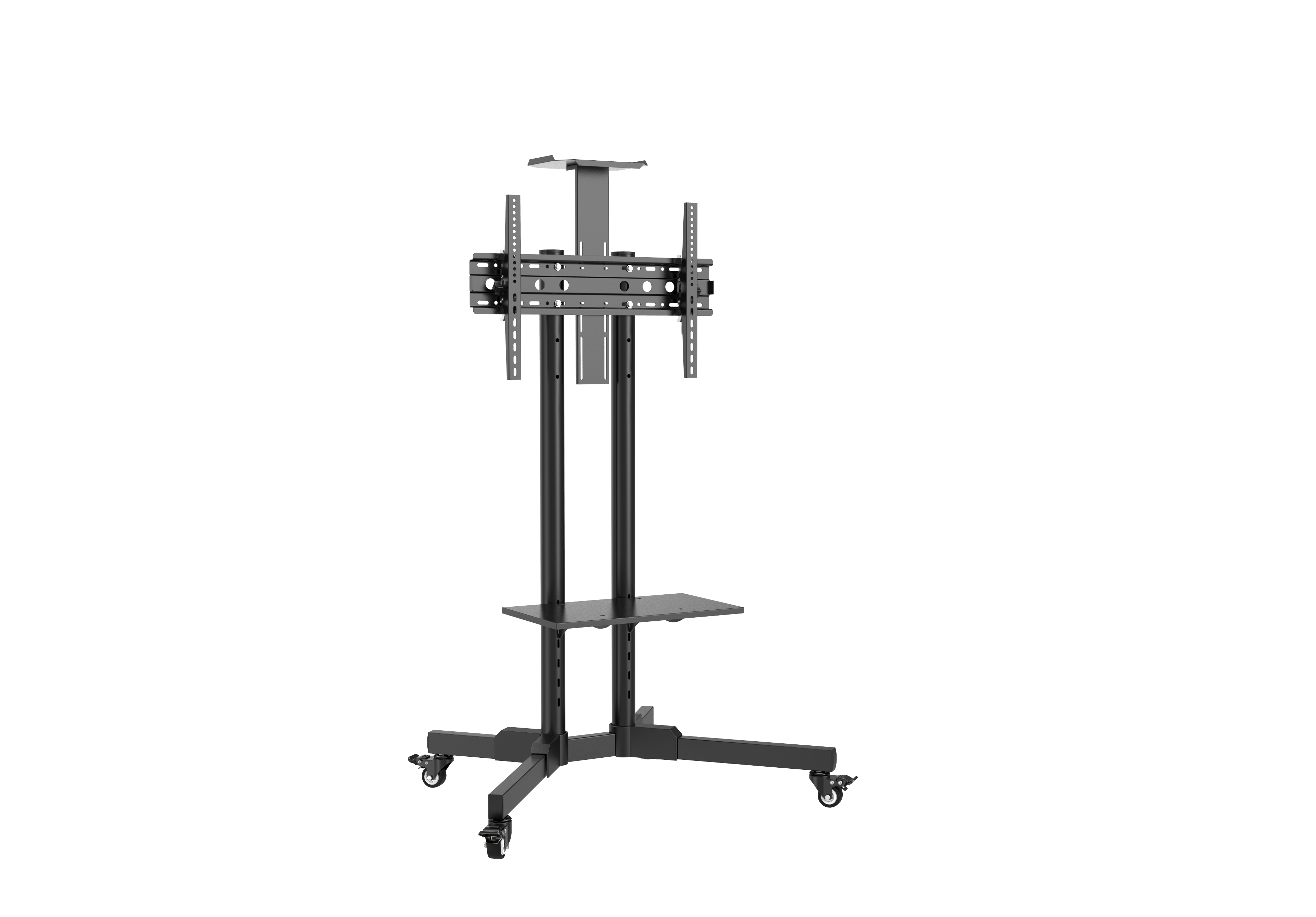 Monitor Bracket Tv Floor Stand Tv Cart Trolley For 32"-75" Inch Led Lcd ...