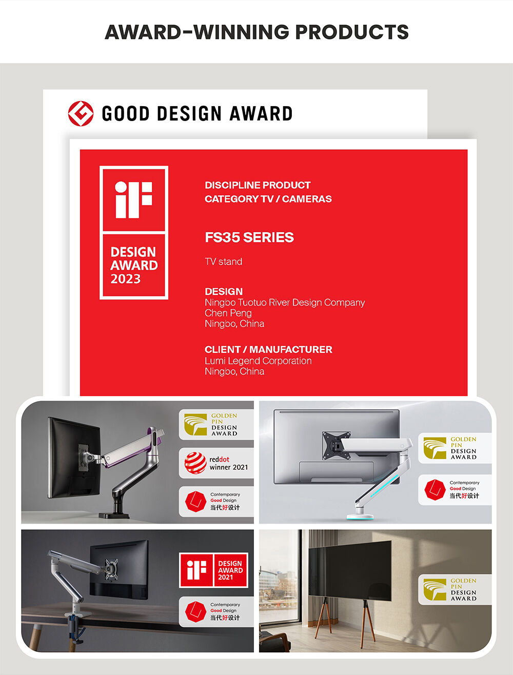 Lumi Wholesale Universal High Quality Heavy-duty Tv Wall Mount Fixed Tv ...