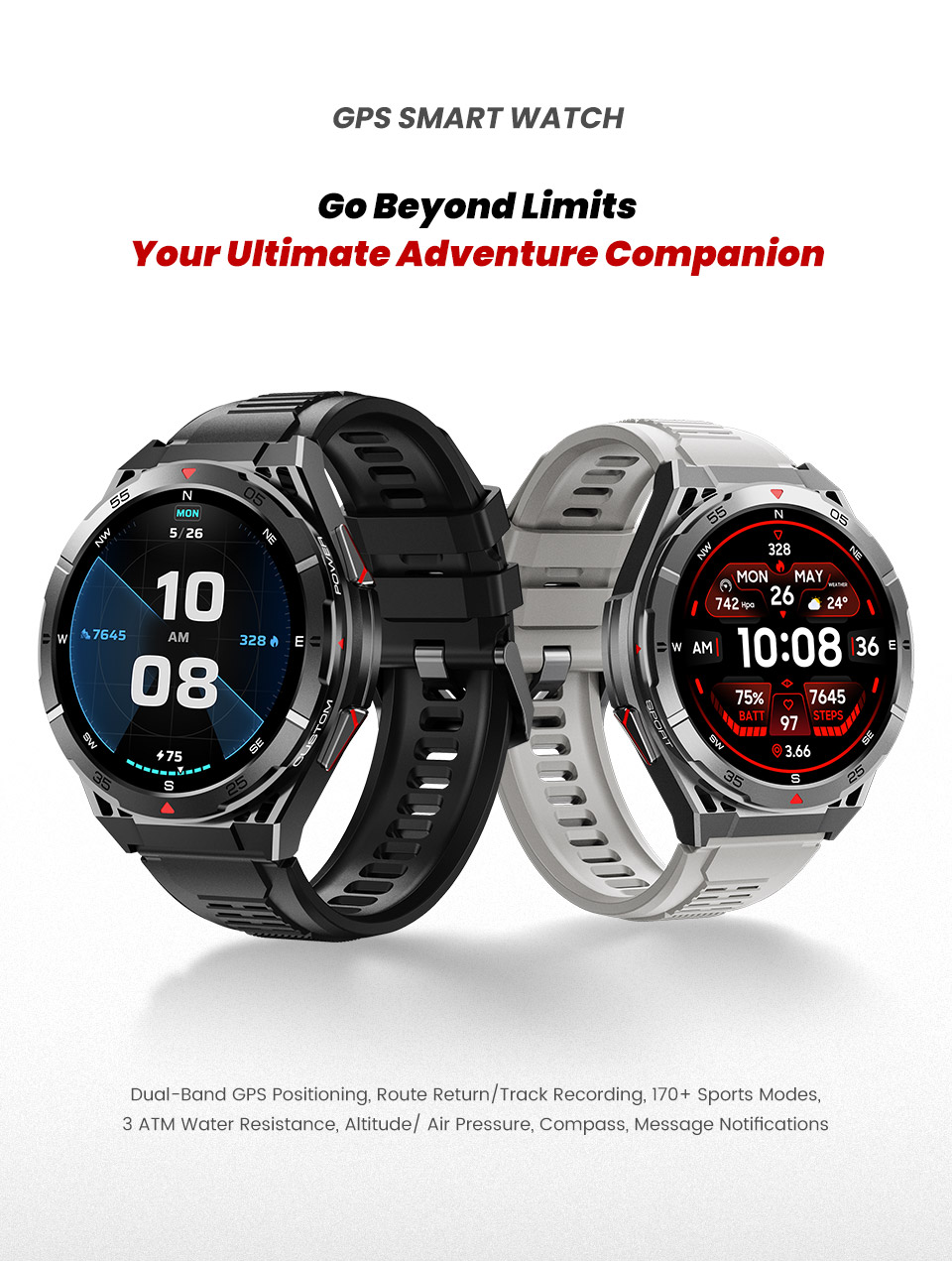 Buy China Wholesale Best Gps Smartwatch With 3 Atm Waterproof, Support ...