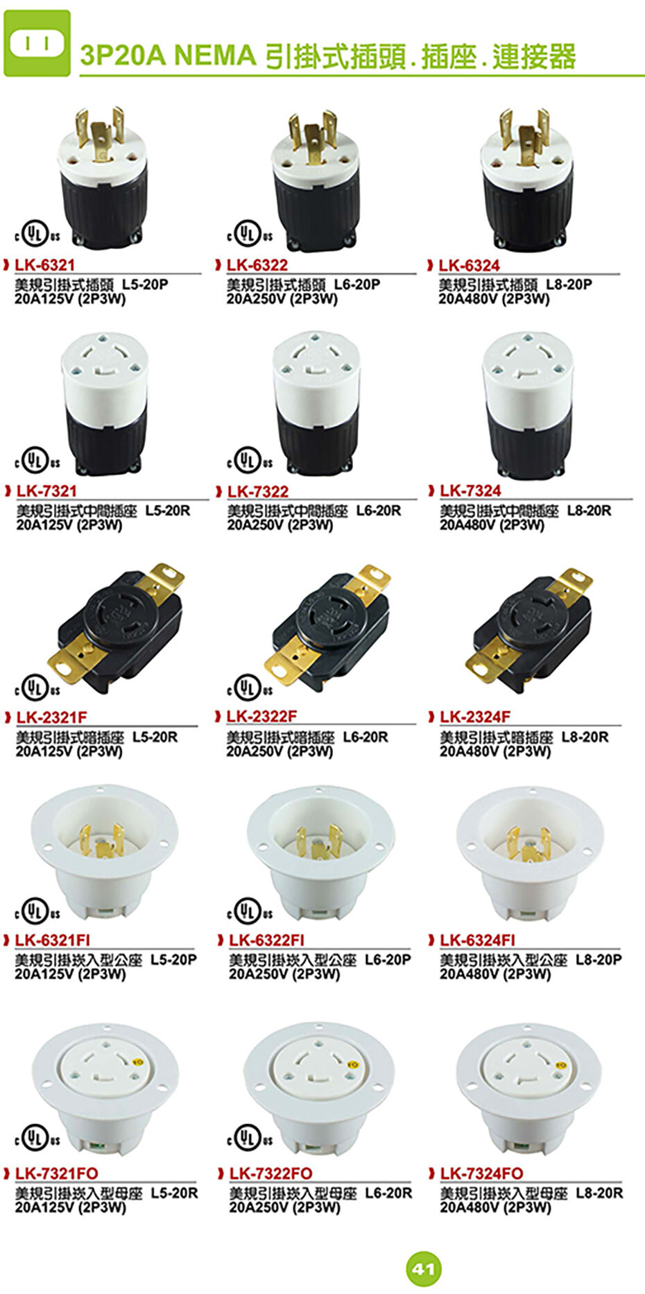 Bulk Buy China Wholesale Wholsale Lk-7421 Nema L14-20c 20a 125/250v Ul ...