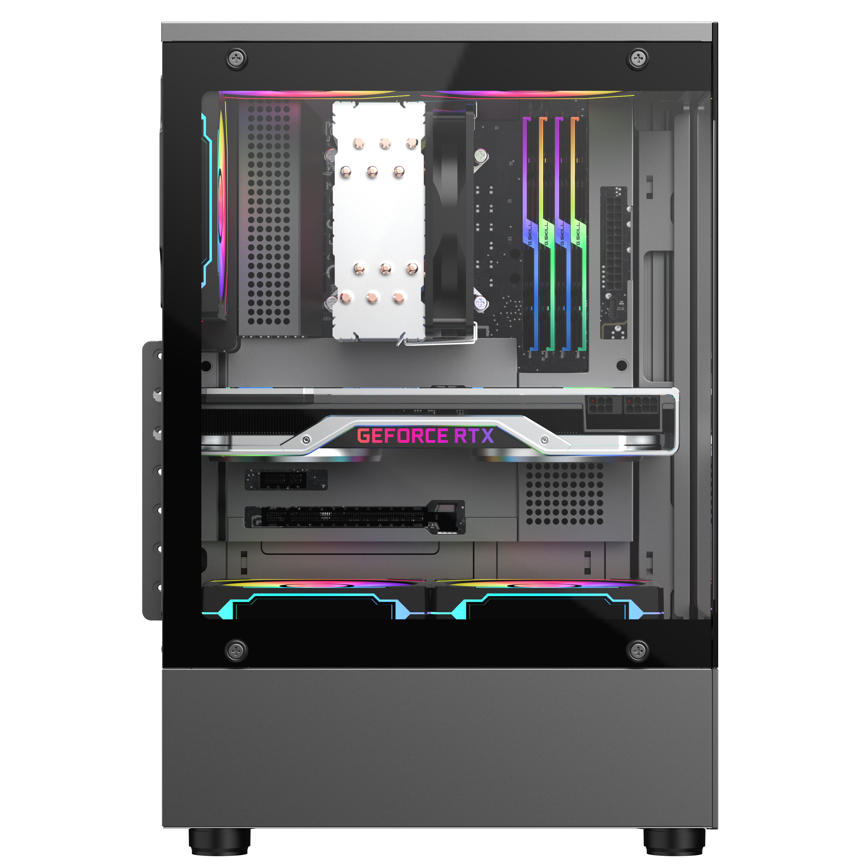 Ruix Hobbit Mini Size Mid Tower Atx Full View Desktop Computer Case ...