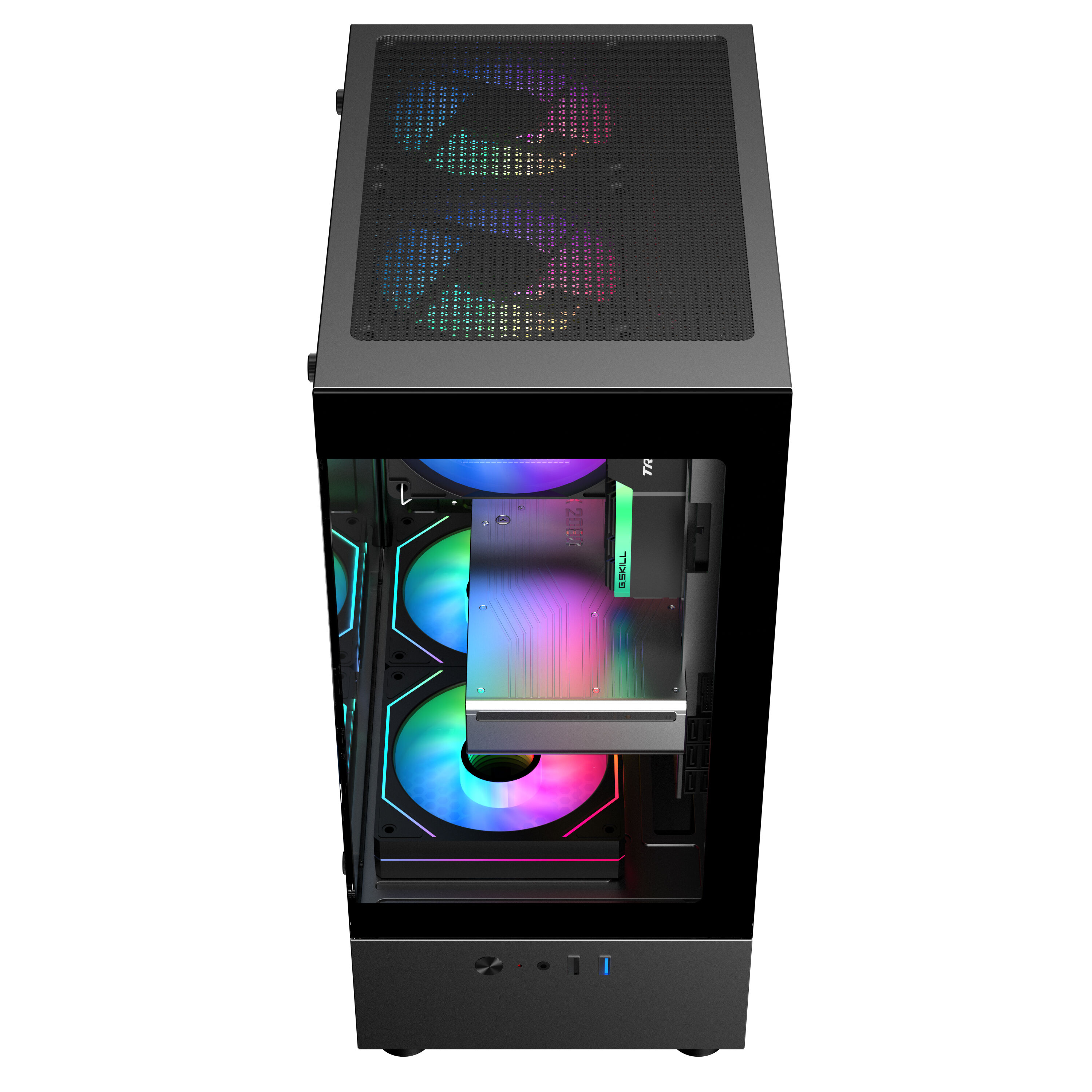 Ruix Hobbit Mini Size Mid Tower Atx Full View Desktop Computer Case ...