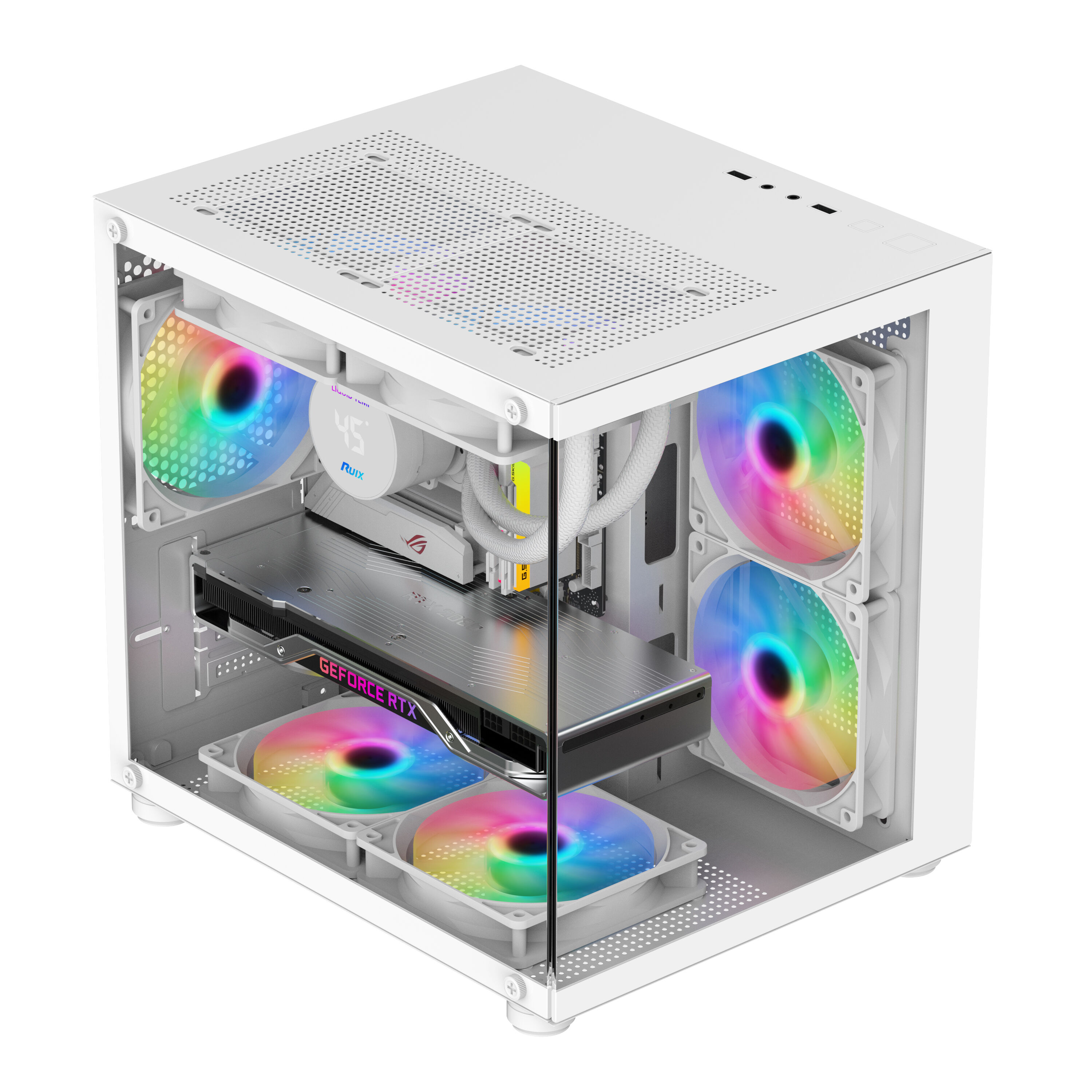 Ruix Carnival S2-white Mini Mid Size White Color Fashion Design Gaming ...