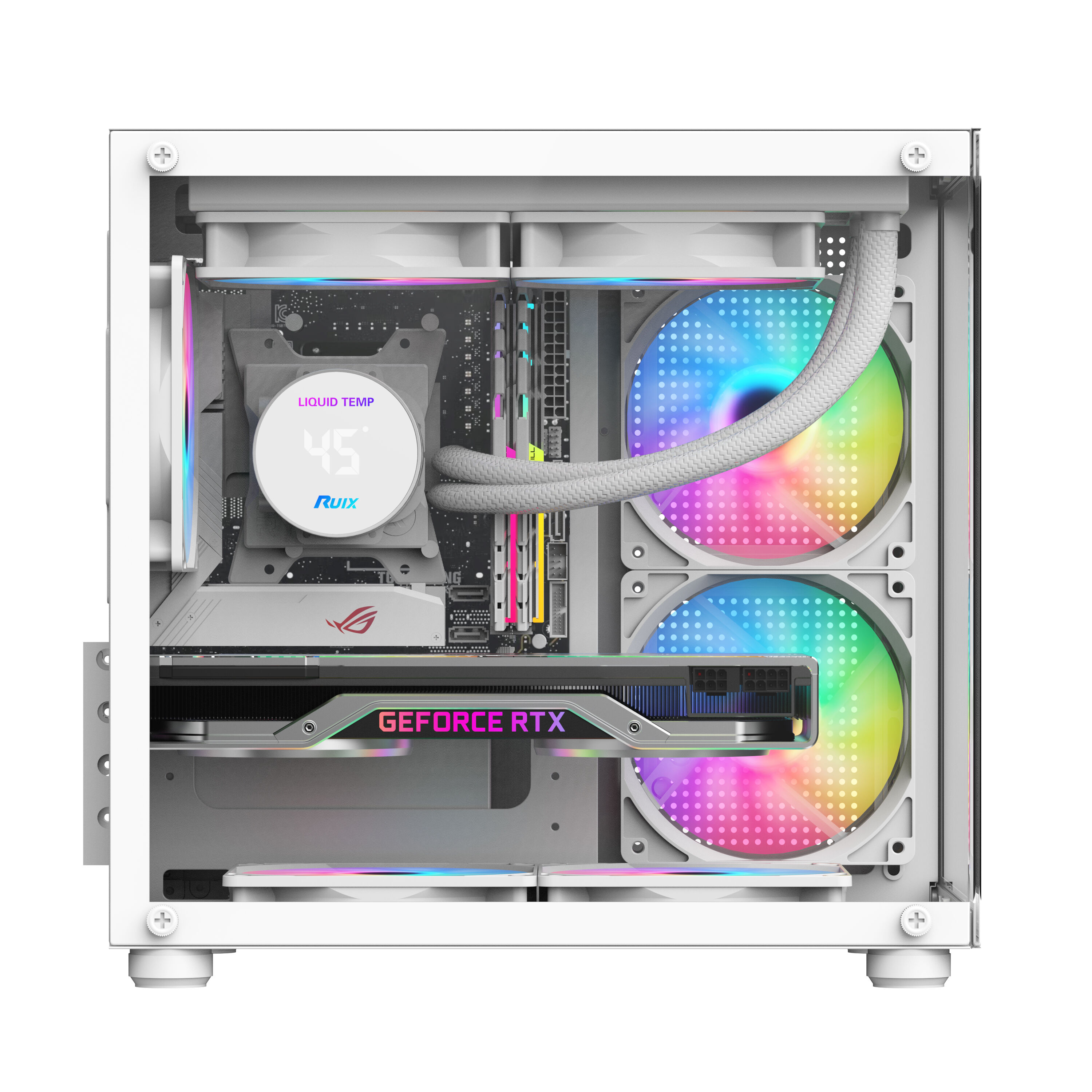 Ruix Carnival S2-white Mini Mid Size White Color Fashion Design Gaming ...