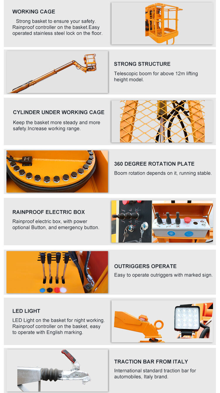 Ce 12m-24m Aerial Tracked Telescopic Spider Boom Lifter, Articulated ...