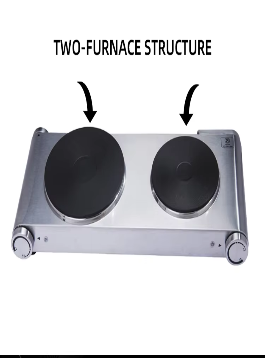 Bulk Buy China Wholesale 1800w Double Hot Plate, Stainless Steel Silver ...