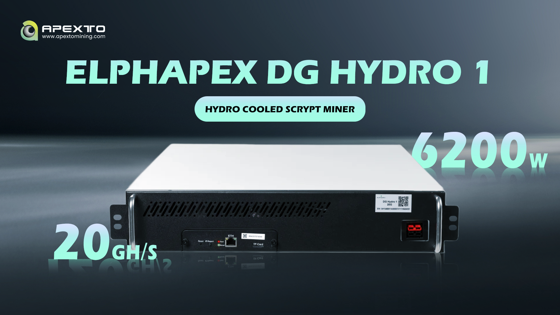 Elphapex Dg Hydro 1 20g 6200w High-performance Doge & Ltc Miner With Maximum Profitability And ...