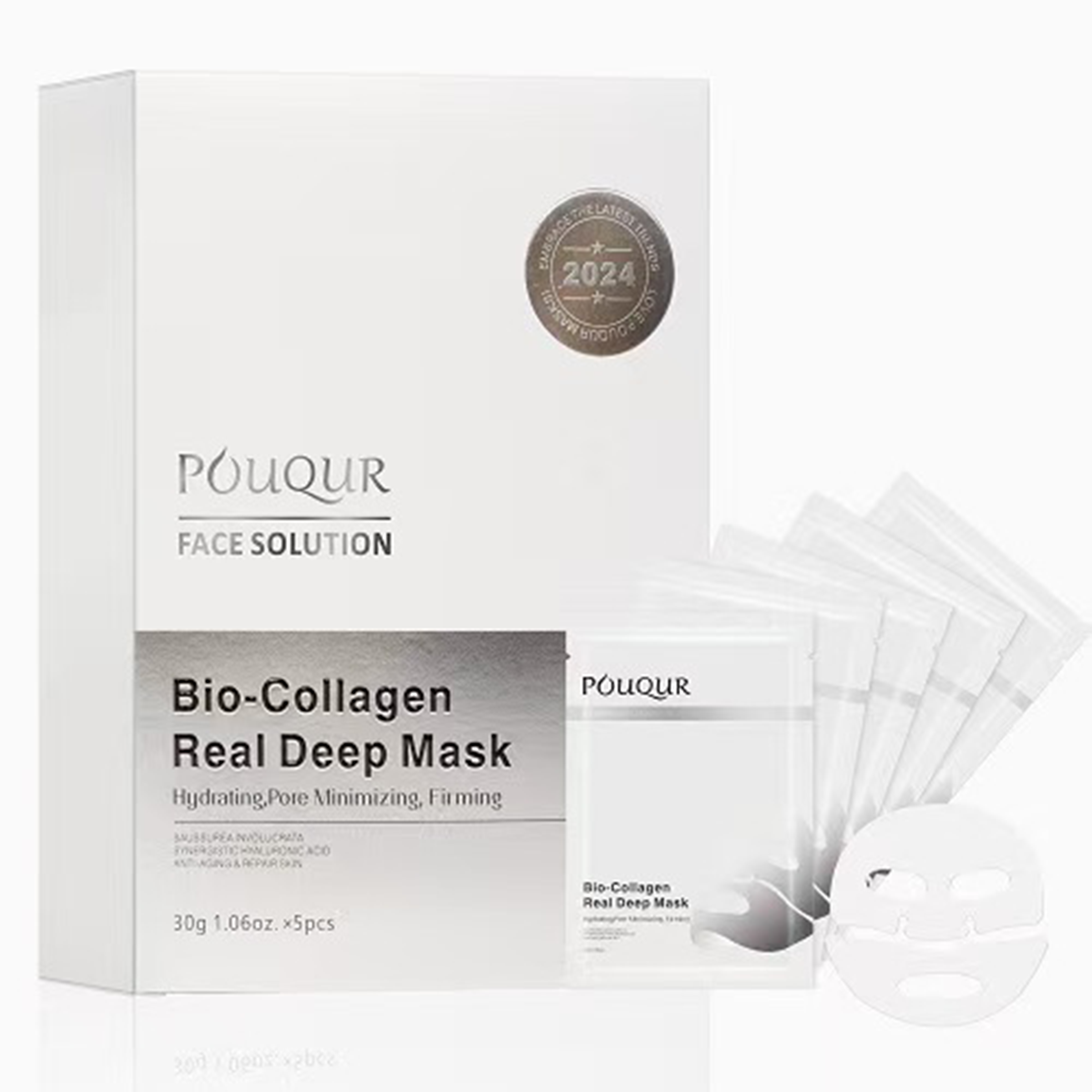 Collagen Split White Staining Mask, Watery Hydrogel Mask, Hydrating ...