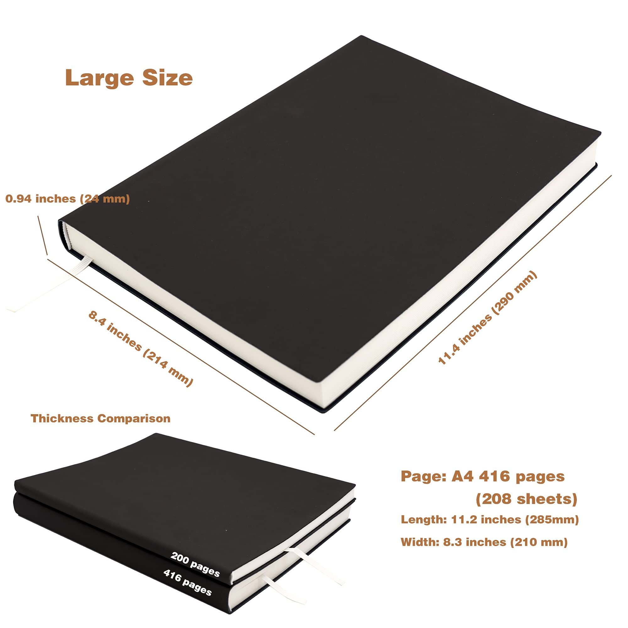 Portable Soft Cover Notebook Diary Sewed Bound Leather Softcover ...