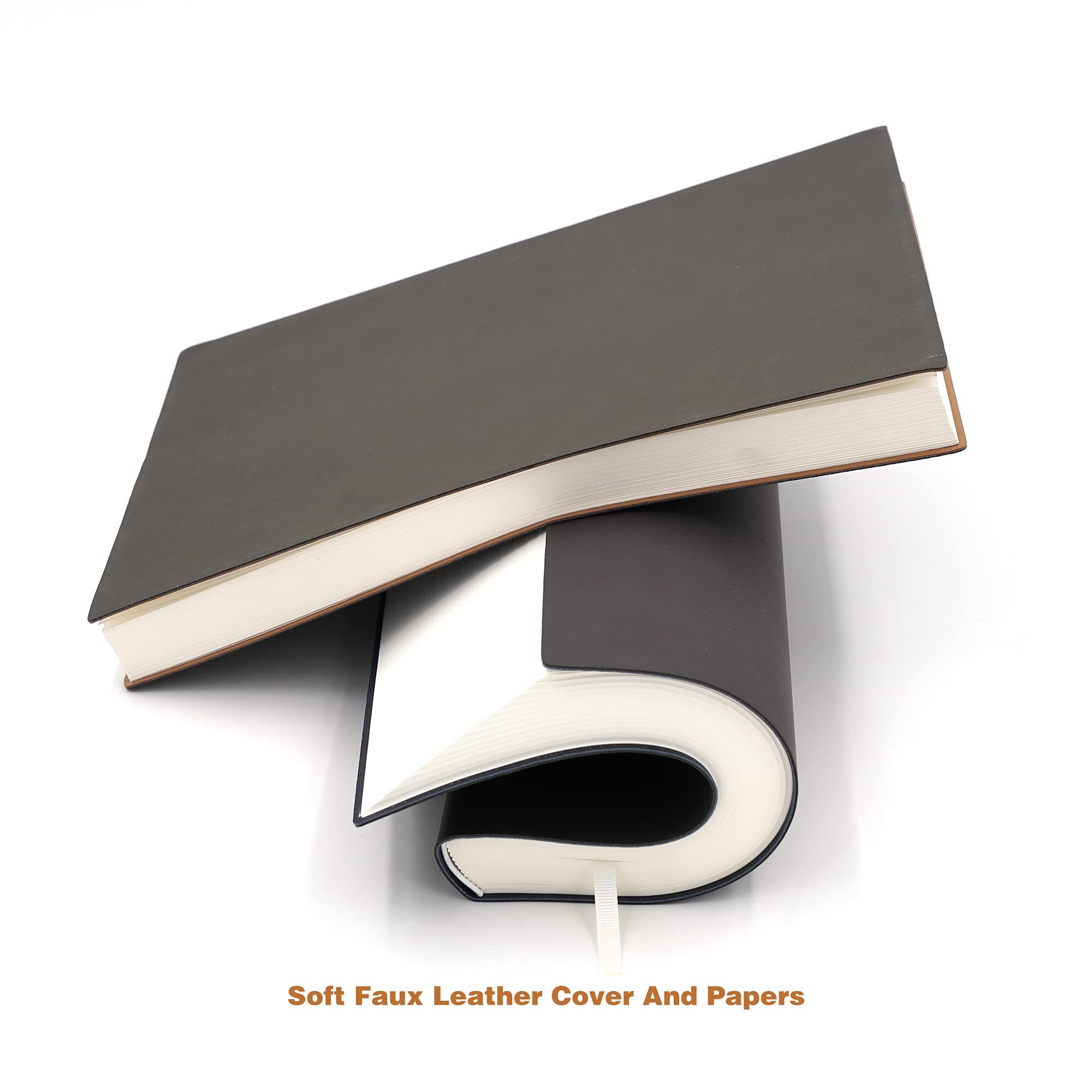 Portable Soft Cover Notebook Diary Sewed Bound Leather Softcover ...
