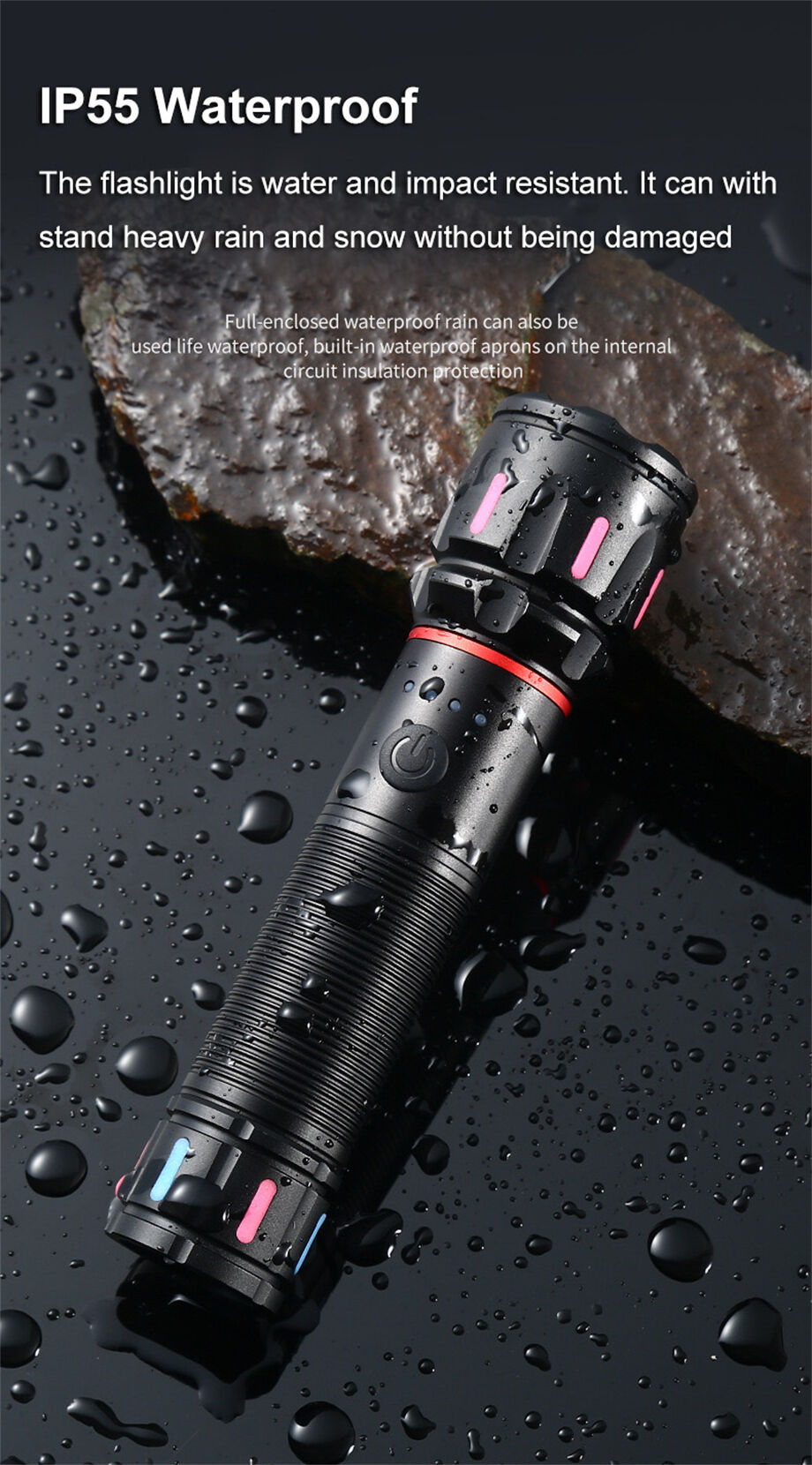 Helius P70 High Power 3000lm Led Light Strip Telescopic Zoom Aluminum ...