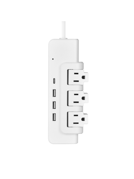 Us 3 Outlets Rotating Power Strip Surge Protection Indicator 1020j With ...