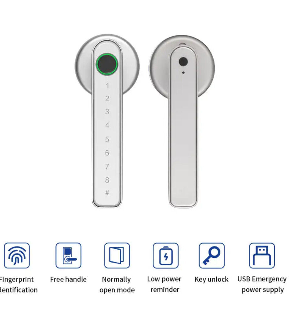 Evergood Fingerprint Password Smart Lock Zinc Alloy Electronic Door ...