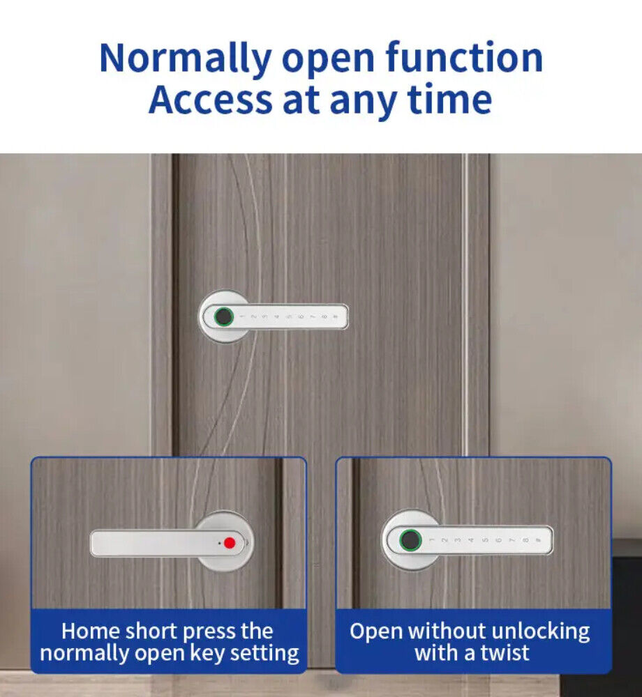 Evergood Fingerprint Password Smart Lock Zinc Alloy Electronic Door ...