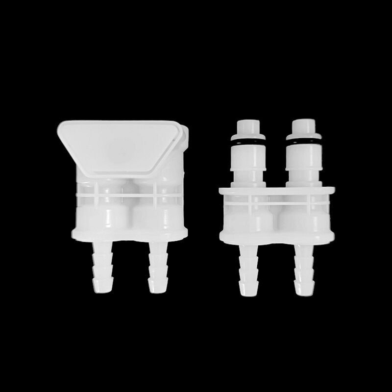 Pom/epdm Black 3/8" Hose Barb Tube Connector Plastic Panel Mount Quick ...