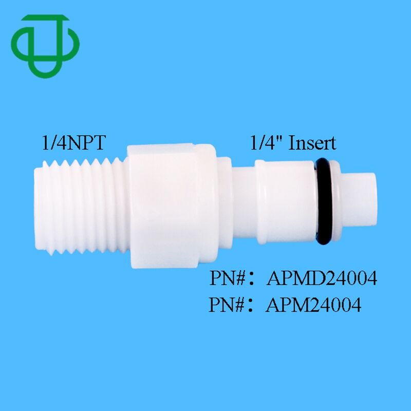 Pom/epdm Black 3/8" Hose Barb Tube Connector Plastic Panel Mount Quick ...