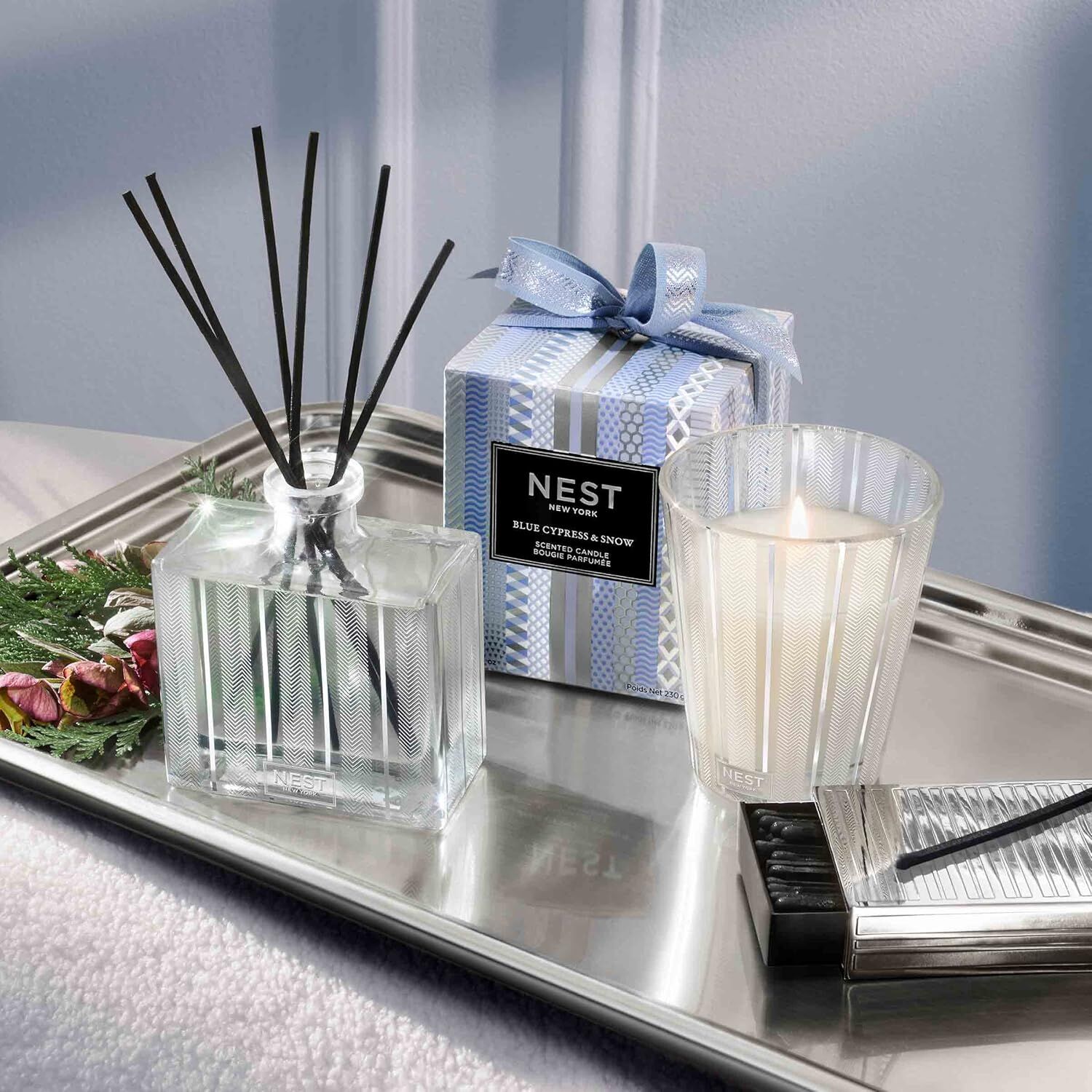 Holiday Scented Classic Candle 8.1 Oz Reusable Glass Container For ...