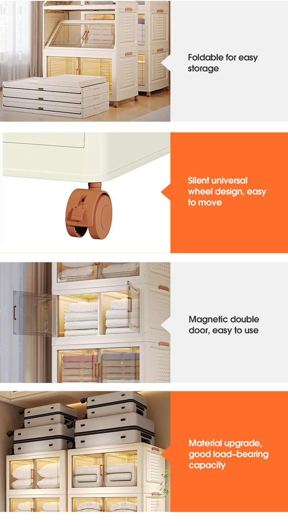 Multisize Plastic Storage Boxes Bedding And Clothing Storage Box ...