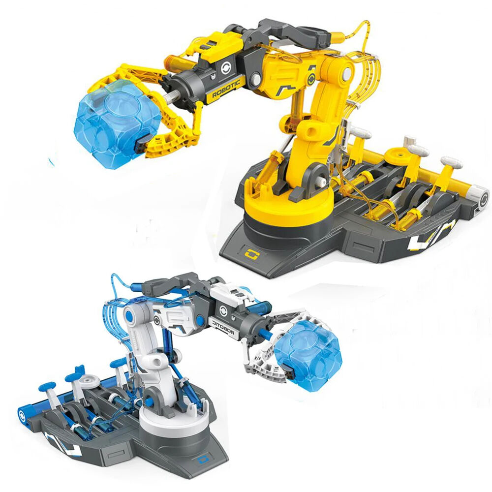 3 In 1 Assembly Steam Robot Arm Hydraulic Excavator Construction Toys ...